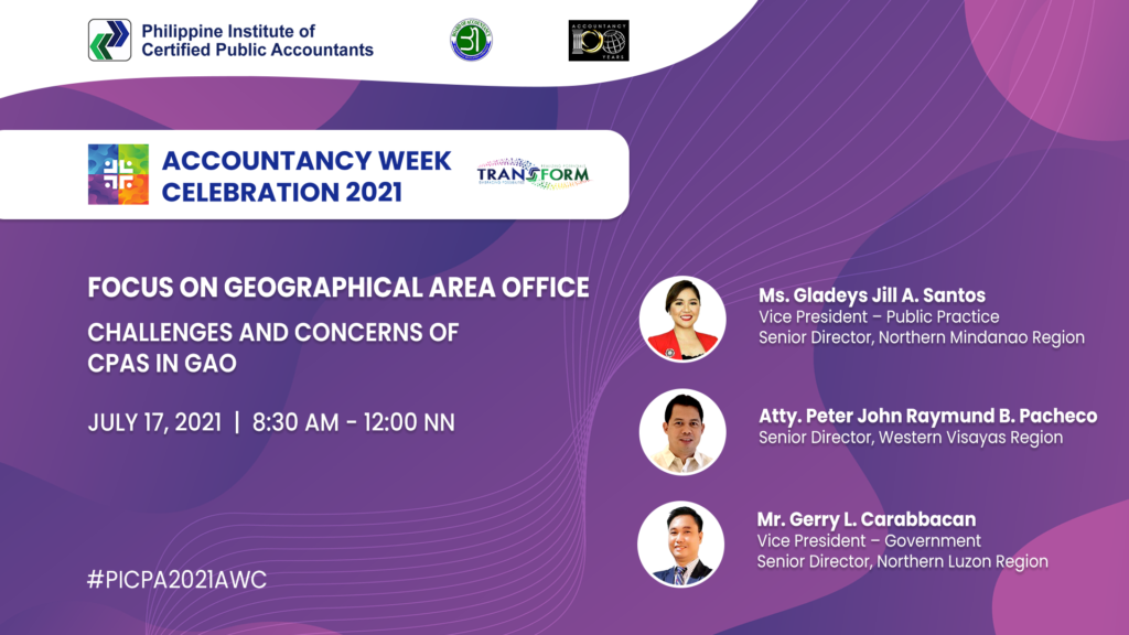 #AccountancyWeek #FilipinoAccountants #PICPA #PRBoA #ACPAPP #ACPACI # ...